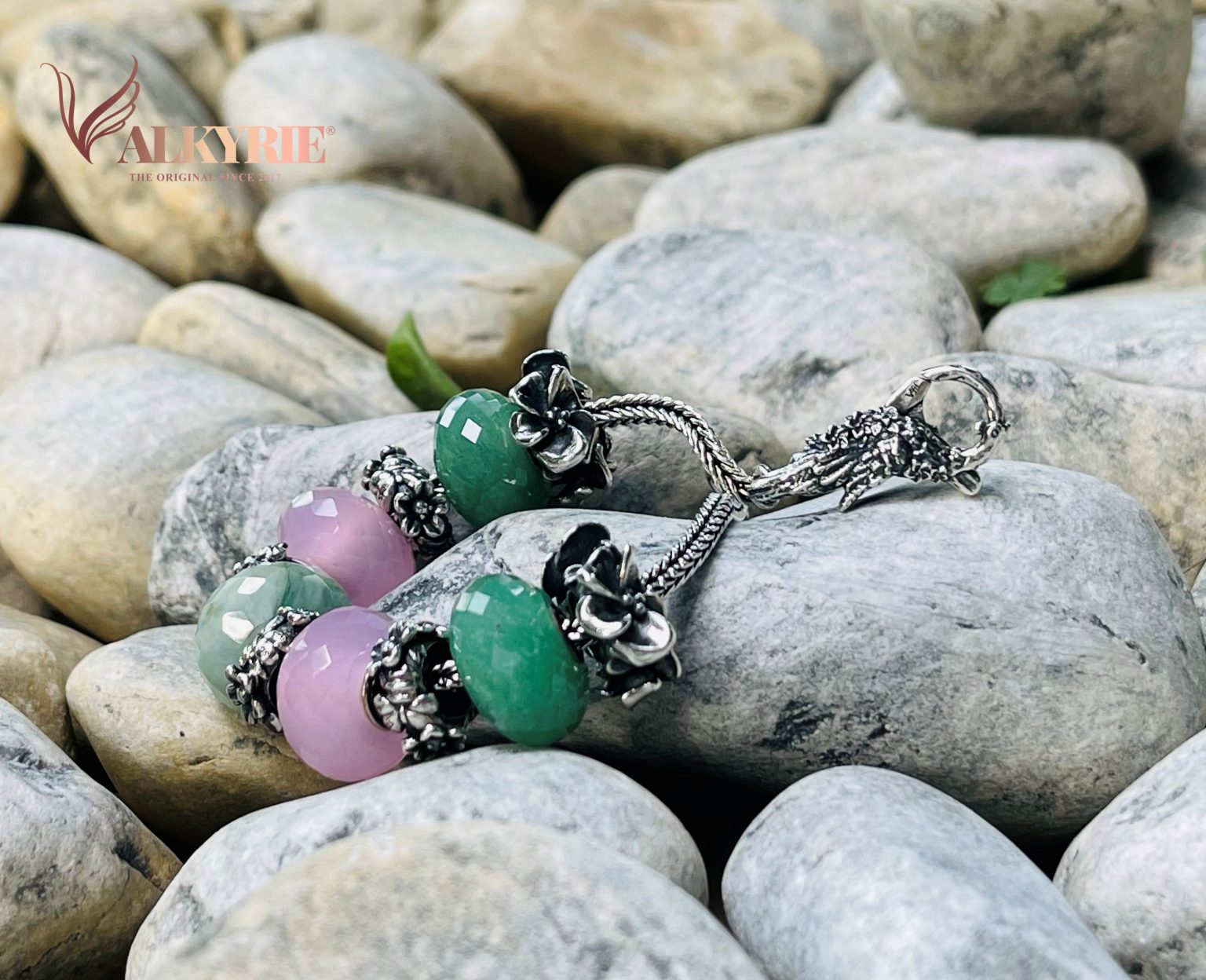 Floral Peacock Lock - Valkyrie Gems Beads